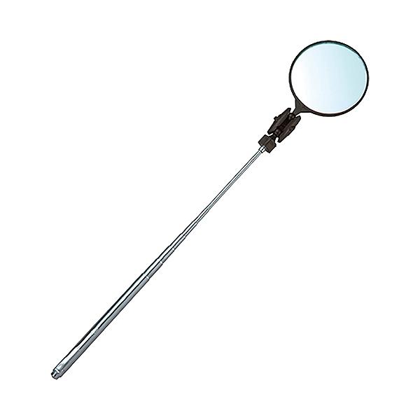 キャッチコピー鏡の角度を自由に変える事ができます。用途機械の内部、背面等の点検作業に使用する点検鏡。特徴柄は伸縮し、背面等の狭い場所でも確認できる点検鏡です。