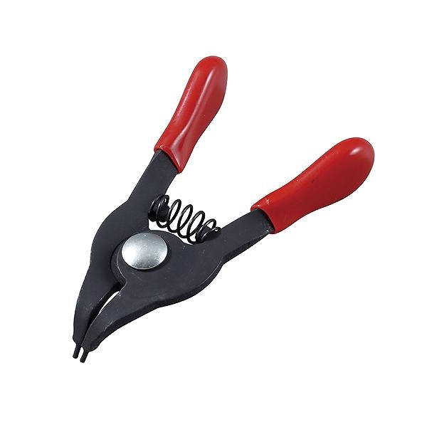 キャッチコピー小型でコンパクトなスナップリングプライヤーです。用途C型形状の止め金具スナップリングの着脱。特徴C型止め輪、軸用です。