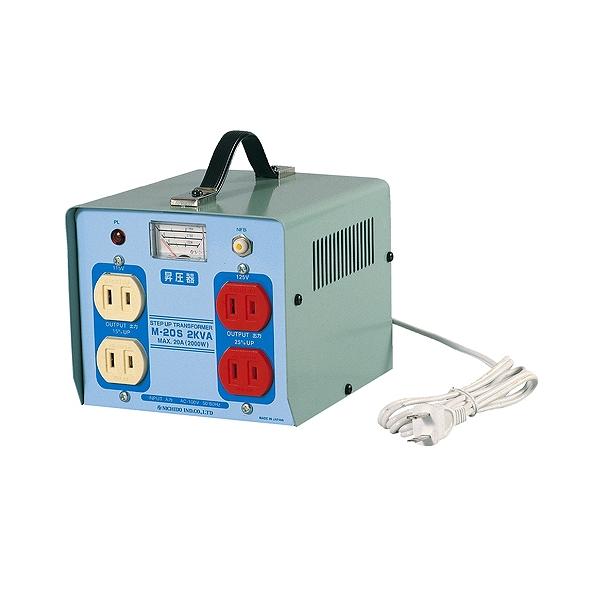 キャッチコピー電圧ドロップを即解消、電圧降下による工具の焼損、機能低下を防ぎます。用途屋内型昇圧専用トランス。特徴簡易型・2時間定格のトランスです。