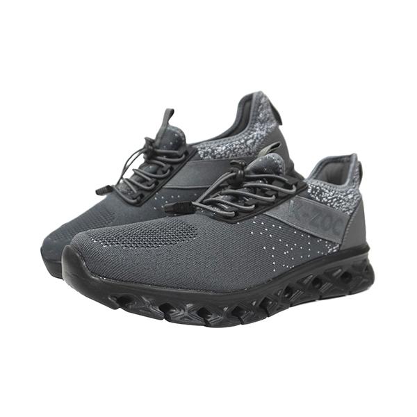 ■キャッチコピーニット素材で柔らかく、調整ができるゴム紐のついた靴です。■用途普段使いや軽作業で使用できる靴。■機能ハニカム状のインソールは足当たりが柔らかく、疲労を軽減します。屈曲性の優れた形状のアウトソールを使用しているため歩きやすくし...