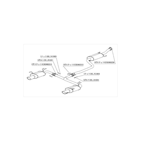 AS商品コード：KMKZ000385メーカー：カキモト カイメーカーコード：BK.H51361ブランド：柿本改ジャンル：マフラー &amp;amp; 吸排気系パーツ -> 排気系 マフラー-----------------------...