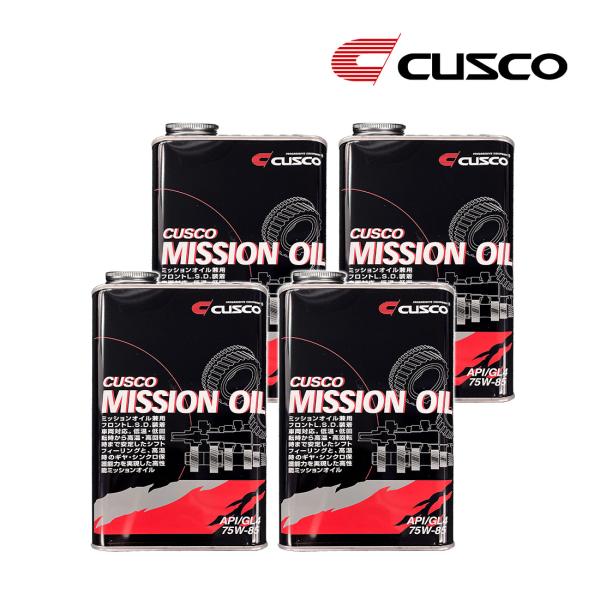 ■商品情報・分類：ミッションオイル・メーカー：CUSCO・対象デフ：FF、MR、4WDのフロント・SAE粘度：75w-85・容量×本数：1L×4本・品番：010 002 M01