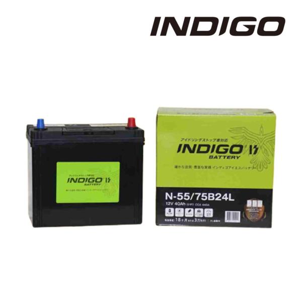 ■商品情報・品名：インディゴIS・メーカー：SANGWOO AUTOMOTIVE社製(旧ヒュンダイエナセル社製)・製造国：韓国・サイズ(品番)：N-55/75B24L・タイプ：密閉型(完全メンテナンスフリー)・寸法(長さ×横幅×高さ)：23...