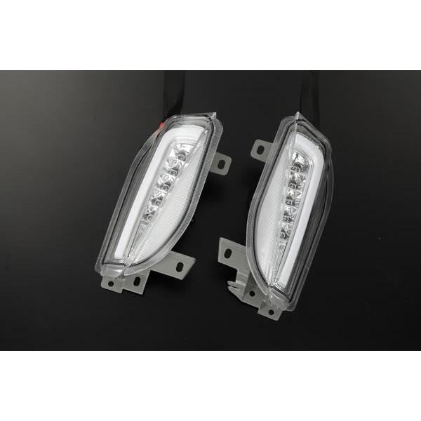 CL-TY11-V2-CW ライトバー仕様 LEDフロントウインカー Ver.2  プリウスα  ZVW40/41 前期 TOYOTA車 クリアレンズ/LEDホワイト フロントコンビレンズ / フロントウインカー ライツ REIZ プリウス...