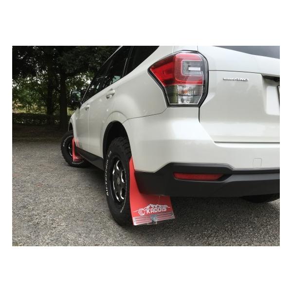 KD-EX12003 フォレスター SJ5 KADDIS マッドフラップ レッド マッドフラップ ロードハウス ROADHOUSE フォレスター SJ FORESTER SJ /SJ フォレスター