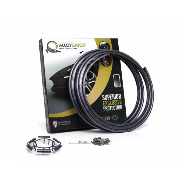 KIT4GRPH-V3L アロイゲーター (リムガード・傷防止) 1台分 4本セット グラファイト エクスクルーシブ (12〜24インチ対応) ホイール オプション エニーズ・インターナショナル ANYS INTERNATIONAL 汎用