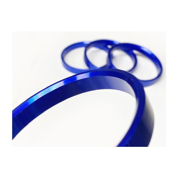 商品タグ：21926 2000000003955 AGITO Racing 和広螺子 フランジ ハブリング(ツバ無し)4個セット 75Φ 外径75mm 内径66.1mm ブルー ハブ アギト 汎用