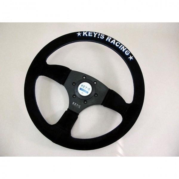 SW01028-29 KEYS RACING DRIFT type 325mm SEMI DEEP MODEL D-1 黒スエード ステアリング ビーナス atc Japan ATC Japan 汎用 ステアリング STEERING /ステ...