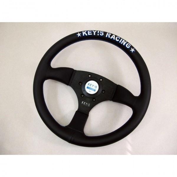 SW01028-29 KEYS RACING DRIFT type 325mm SEMI DEEP MODEL D-1 黒革 ステアリング ビーナス atc Japan ATC Japan 汎用 ステアリング STEERING /ステアリング