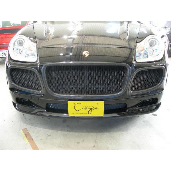 商品タグ：21949 DEFTECH CAYENNE カーボンセンターダクト フロントグリル デフテック / ガレージクレヨン Porsche Cayenne -10 CAYENNE