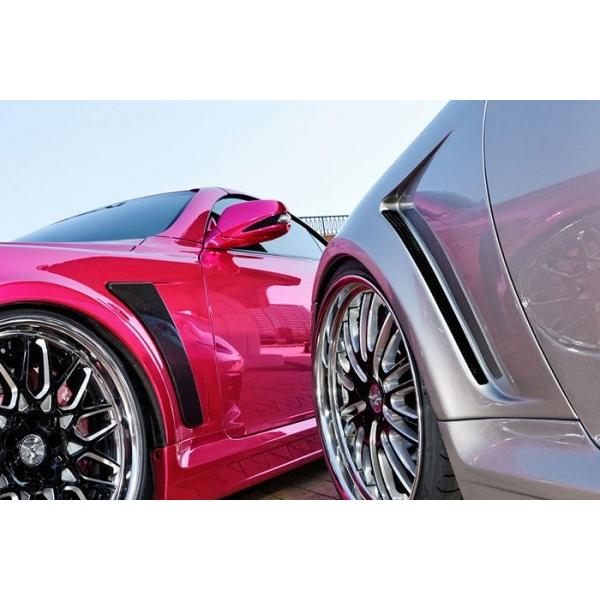 商品タグ：13874 V-VISION-SC430-009 レクサス LEXUS SC430 フロントフェンダーダクトカバー カーボン フェンダーダクト ブイビジョン