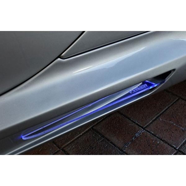商品タグ：13957 V-VISION-SC430-016 レクサス LEXUS SC430 LEDアクリルフィン (サイド左右セット) ブルー サイドフィン ブイビジョン