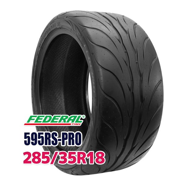■FEDERAL 595RS-PRO 285/35R18 101Y【XL】：外径：657mm　幅：290mm　推奨リム幅：10J XL規格：○■タイヤの外径、幅のスペック値は実寸と若干異なる場合がございますので予めご了承ください。■■FED...