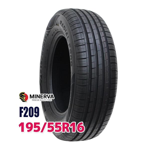 ■MINERVA F209 195/55R16 87H：外径：620mm　幅：201mm　推奨リム幅：6J XL規格：×■タイヤの外径、幅のスペック値は実寸と若干異なる場合がございますので予めご了承ください。■■ヨーロッパで愛されて100年...