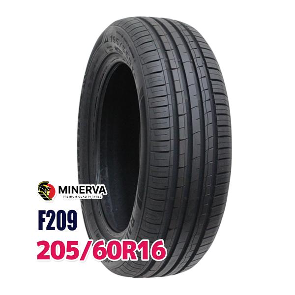 ■MINERVA F209 205/60R16 92H：外径：652mm　幅：209mm　推奨リム幅：6J XL規格：×■タイヤの外径、幅のスペック値は実寸と若干異なる場合がございますので予めご了承ください。■■ヨーロッパで愛されて100年...