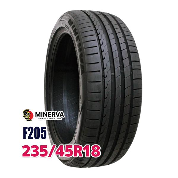 ■MINERVA F205 235/45R18 98Y【XL】：外径：669mm　幅：236mm　推奨リム幅：8J XL規格：○■タイヤの外径、幅のスペック値は実寸と若干異なる場合がございますので予めご了承ください。■■ヨーロッパで愛されて...