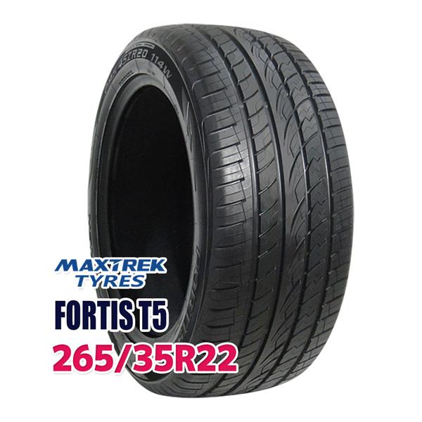 ■MAXTREK FORTIS T5 265/35R22 102V【XL】：外径：744mm　幅：265mm　推奨リム幅：9.5J XL規格：○■タイヤの外径、幅のスペック値は実寸と若干異なる場合がございますので予めご了承ください。■■中国...