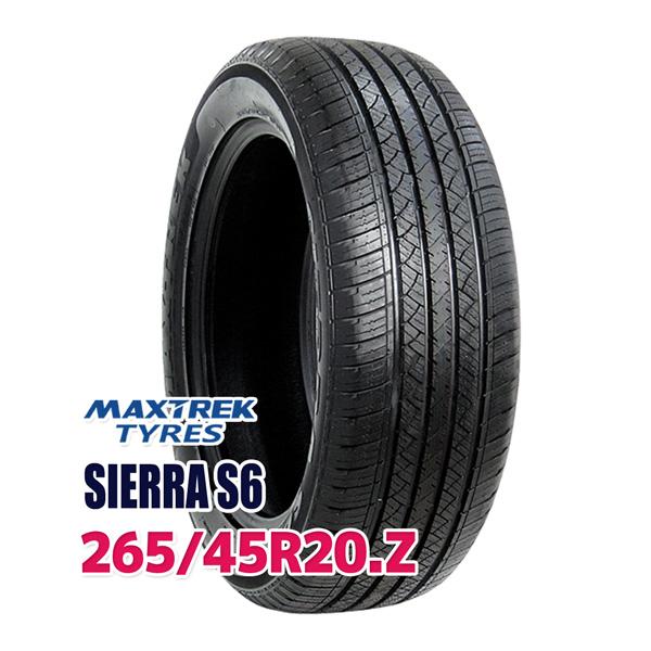 ■MAXTREK SIERRA S6 265/45R20 104W：外径：747mm　幅：265mm　推奨リム幅：9J XL規格：×■タイヤの外径、幅のスペック値は実寸と若干異なる場合がございますので予めご了承ください。■■中国のタイヤブラ...