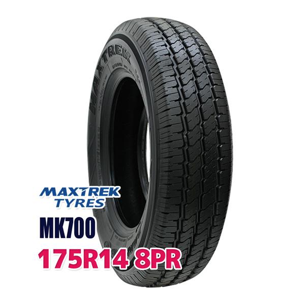 ■MAXTREK MK700 175R14 8PR 99/97R：外径：636mm　幅：175mm　推奨リム幅：5J XL規格：×■タイヤの外径、幅のスペック値は実寸と若干異なる場合がございますので予めご了承ください。■■中国のタイヤブラン...