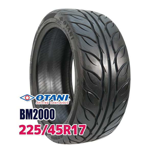 ■OTANI BM2000 225/45R17 91W：外径：636mm　幅：229mm　推奨リム幅：7.5J XL規格：×■タイヤの外径、幅のスペック値は実寸と若干異なる場合がございますので予めご了承ください。■■天然ゴム生産高No.1の...