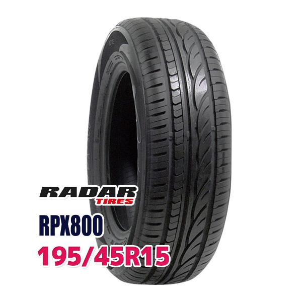 ■Radar RPX800 195/45R15 78V：外径：557mm　幅：195mm　推奨リム幅：6.5J XL規格：×■タイヤの外径、幅のスペック値は実寸と若干異なる場合がございますので予めご了承ください。■■シンガポール発のグローバ...