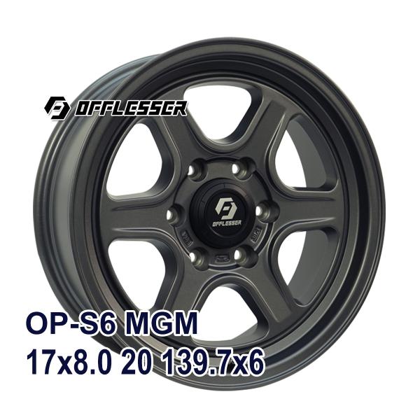 ■ホイール：OFFLESSER OP-S6 17x8.0 +20 139.7x6 MGM■タイヤ：MOMO Tires FORCERUN HT M-8 PRO A/S 265/65R17 116H■XL規格：○ ■タイヤ製造国:ベトナム■適...