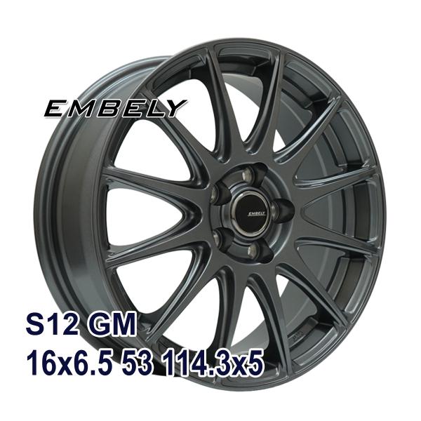 ■ホイール：EMBELY S12 16x6.5 53 114.3x5 GM■タイヤ：GOODYEAR EAGLE #1 NASCAR PLUS.RWL 215/65R16 109/107R■XL規格：× ■タイヤ製造国:日本■適合車種：ビー...