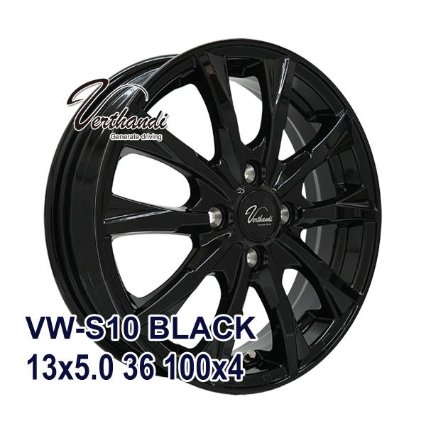 ■ホイール：Verthandi VW-S10 13x5.0 +36 100x4 BK■タイヤ：HIFLY HF201 155/70R13 75T■XL規格：× ■タイヤ製造国:中国■適合車種：