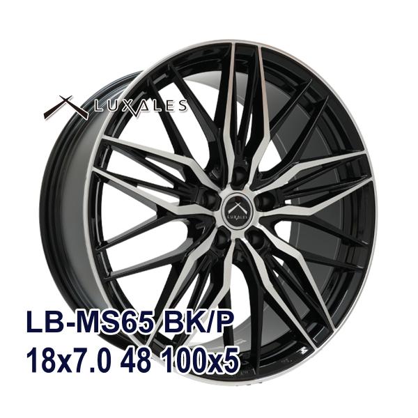 ■ホイール：LUXALES LB-MS65 18x7.0 +48 100x5 BK/P■タイヤ：MINERVA F205 225/45R18 95Y■XL規格：○ ■タイヤ製造国:中国■適合車種：