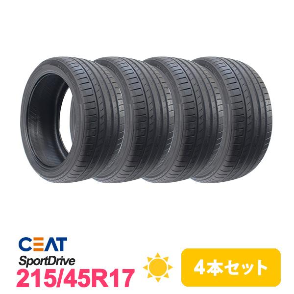 ■CEAT SportDrive 215/45R17 91Y【XL】：外径：626mm　幅：213mm　推奨リム幅：7J XL規格：○■タイヤの外径、幅のスペック値は実寸と若干異なる場合がございますので予めご了承ください。■■1958年に設...
