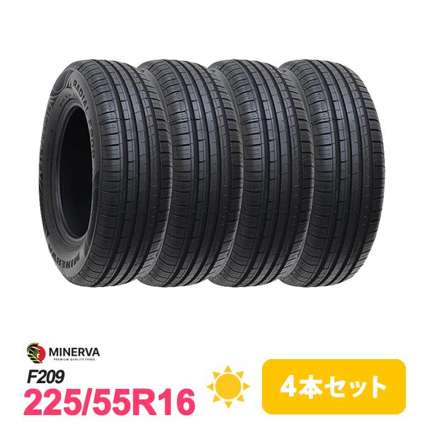 ■MINERVA F209 225/55R16 99V【XL】：外径：654mm　幅：233mm　推奨リム幅：7J XL規格：○■タイヤの外径、幅のスペック値は実寸と若干異なる場合がございますので予めご了承ください。■■ヨーロッパで愛されて...