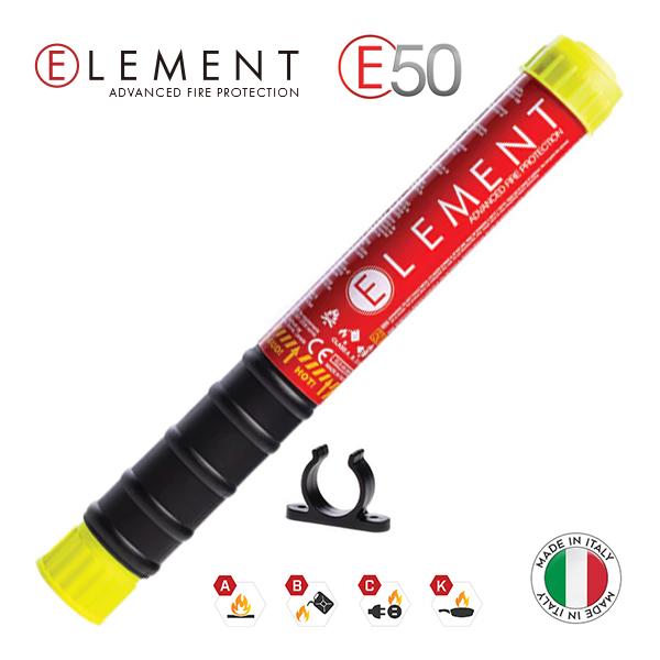 メーカー：ELEMENT品名：スティック型消火器管理番号：s12196品番：E50内容：消火器本体取付用クリップ日本語取扱説明書付属仕様：噴射時間：約50秒（粉末消火器の約5倍の噴射時間）サイズ：約30 x 3.2cm重さ：約230g説明：...