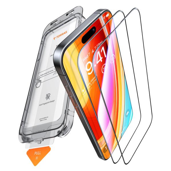 ・【品質保証付き】最大365日保証 ※ 【連絡方法】「商品ページ」→「販売元：TORRASDirect」→「質問する」 【米軍MIL規格超え・圧倒的な耐衝撃性】業界保護力のスタンダードを定義するiPhone16用保護フィルムは日本製の航空宇...