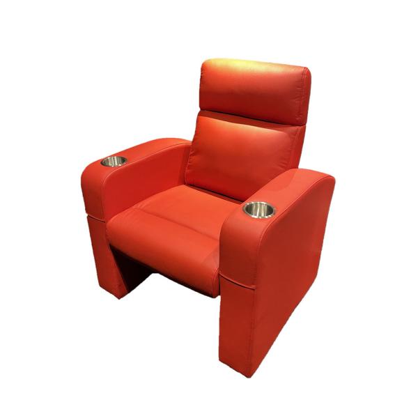HF-CS1PR Home theater Factory produced by avac [ホームシアターファクトリー] シアターソファ（1人掛け）カップホルダー付 1人掛けシアターソファー（R／レッド）