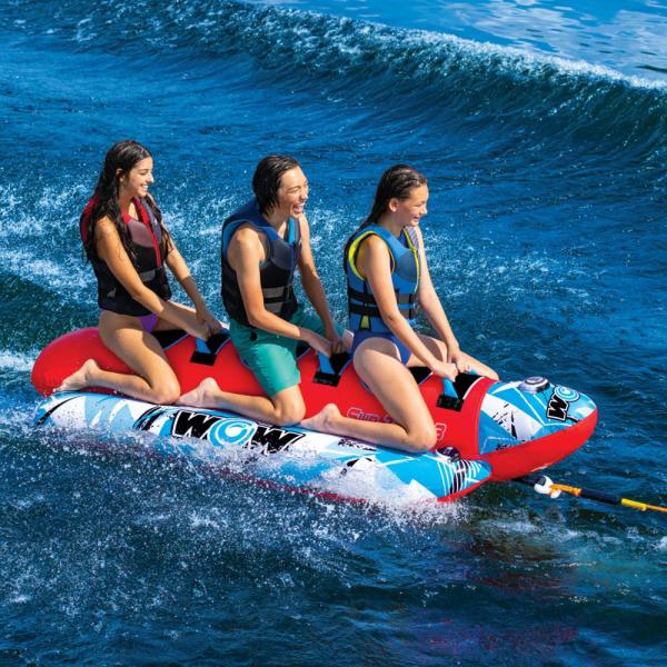 ■サイズ：244x94x46cm■定員：3名■最大積載量：約232kg■素材：PVCチューブ■ナイロンフルカバータイプ■前後2箇所でトーイングが可能■保証期間：購入日から90日●発送商品は、安心・安全のWOW正規品です。●水上バイクやボート...