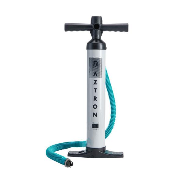 ■サイズ：55×25×8cm■重量：1.08kg●SUP用のダブルアクションハンドポンプ。●押しても引いても空気が入り、迅速かつ簡単に膨らませることが可能。●スイッチによってシングルアクションへ切り替えることも可能。●空気圧が確認できるプレ...