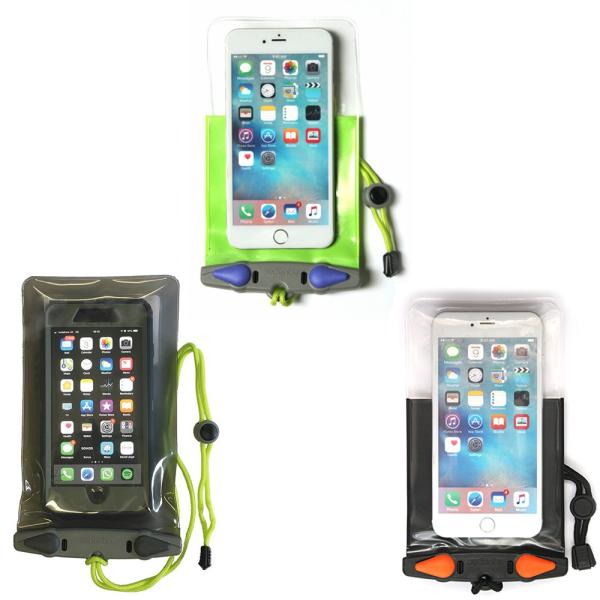 ■カラー：グリーン、クールグレー、ブラック■外寸サイズ：縦200mm×横125mm■適応サイズ：縦180mm×胴回り240mm■本体重量：約43g (+ネックストラップ 約7g)■本体素材：TPU with optically clear ...