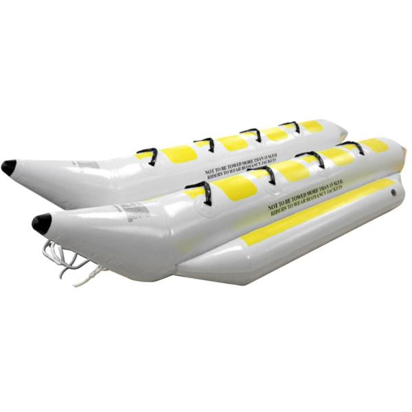 ■サイズ：全長3.85m×全幅1.8m■重さ：32kg　■材質：PVC/TX■生地厚み：0.9mm■付属品：フットポンプ、バルブアダプター1個、補修キット●一般的なバナナボートよりも厚い1100デシテックス（0.9mm）の丈夫な生地を採用。...