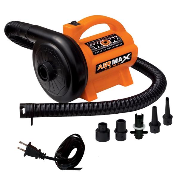 ■サイズ：20×15×15cm■重量：1.4kg■120V/400W■エアー流量：600L/分■最大空気圧：2.5psi■家庭用コンセントプラグ●水上バイクやボートで引っ張るインフレータブル式トーイングチューブ用の空気入れ。●1分間に600...