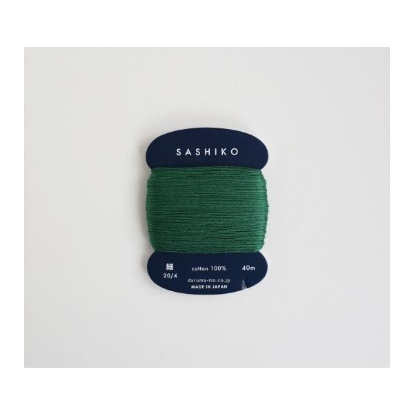 【横田】ダルマ　DARUMA刺し子糸〈細〉　カード巻品質：綿100%糸長：約40m4本撚りの最も標準的な太さの刺し子糸。細かな柄から大きな柄まで刺しやすい太さです。お好きな長さにカットしやすく、収納もしやすいカード巻の糸です。※実際の色目と...