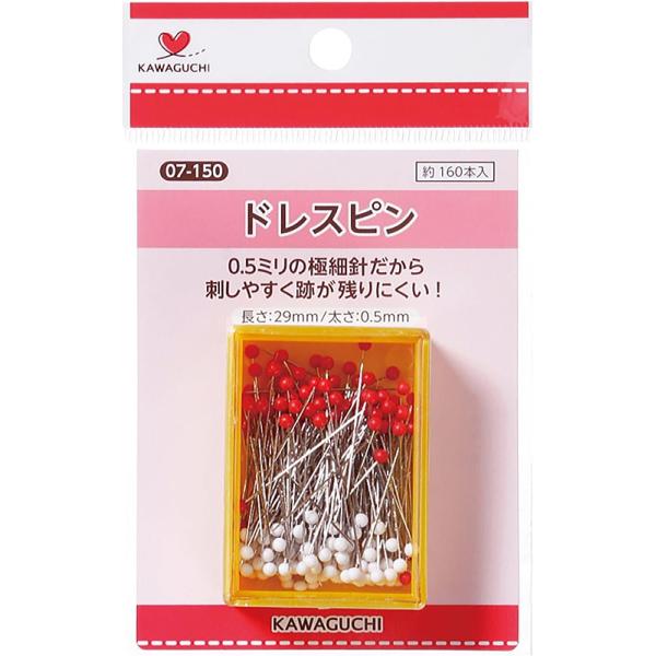 0.5ミリの極細だから刺しやすく跡が残りにくい直線等を縫う時、しつけをせずピンを打ったままミシンがけができるので便利です商品寸法 (長さx幅x高さ) 12.7 x 8 x 1.8 cm素材・材質：鋼、ナイロン本体サイズ :長さ:約29.0m...