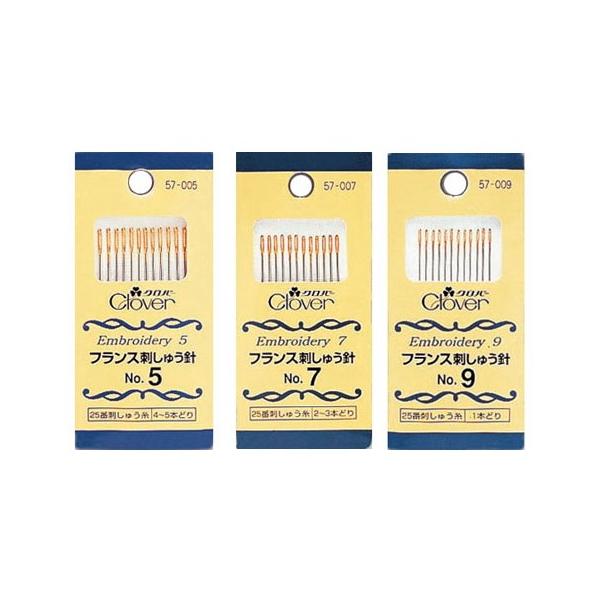 【内容】　12本入57-005　NO.5　太さ0.84mm　長さ41.3mm57-007　NO.7　太さ0.69mm　長さ38.1mm57-009　NO.9　太さ0.53mm　長さ34.9mm針先が尖っているので、布通りがとてもスムーズです...