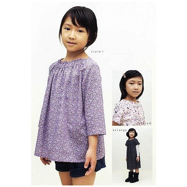 こども　子供　子ども　キッズ　女子　女の子型紙　パターン　実物大　実寸大　レシピ　作り方　説明書★切り取ってそのまま使える【実物大型紙】と【説明書】付き★◆必要な生地の数量やお作り出来るサイズ等については、画像をご参照下さい。※こちらの商品...