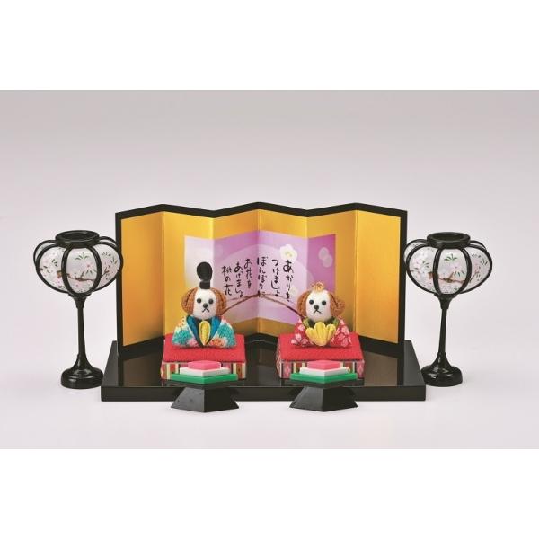 ★★　桃の節句　おひなさま　キット　★★つまみ細工を使用して作った置物のキットです☆いぬがモチーフの可愛い置物。縫わずに作ることが出来るので、初心者の方でも簡単に作ることが出来ます！【キット内容】ちりめん、スチボール、座金、刺し目、スポンジ...