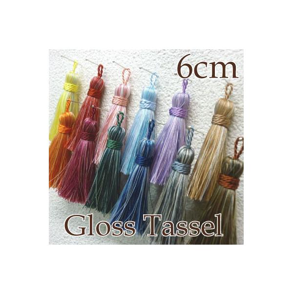 ※選択肢が無い品番は廃番です。PET-6　グロスタッセル　房丈6cm5色の色が混ざった光沢のある色鮮やかなタッセルができました。クセのつきにくいポリエステル製で、アクセサリーやストラップにおすすめです。※#3,#7,#8は廃番のため、販売終...