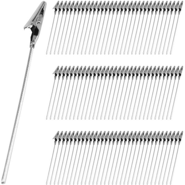 スチール製のペインティングクリップ１００本セットです。耐久性があり、折れにくいのが特徴。プラモデルや模型のペインティングクリップとしてはもちろん、おしゃれなメモスタンドとしてもお使い頂けます。細かい部品は落としやすく、なくしやすいので、この...