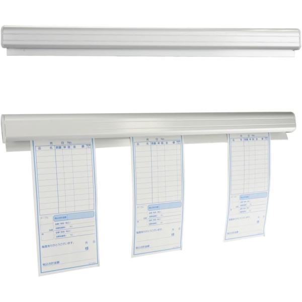 レストランやカフェなどの店舗でオーダーの伝票を混乱なく管理できる伝票ホルダーです。紙のまま保管していると紛失しがち/マグネットやクリップだと急いで伝票を引き抜いた時に破けてしまう…といったお悩みを解決します。本体のレール内部にはボールが複数...