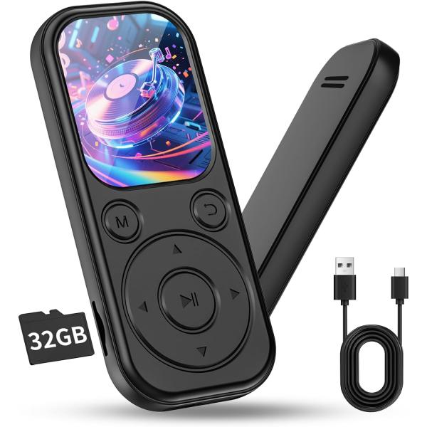 【最新Bluetooth 5.4対応】このBluetooth MP3プレーヤーは、最新のBluetooth 5.4接続技術を採用しています。従来よりもさらに安定した伝送を実現し、外出先での音飛れや干?に強いのが特長です。ワイヤレスイヤホンや...