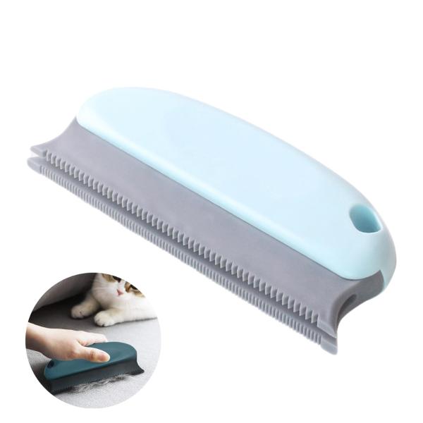 抜け毛掃除をお手軽に。 布団、ベッド、ソファー、カーペットに絡んでいる見えない犬の毛や猫の毛が簡単によく取れます。カーペットやソファなどの繊維に絡まったペットの毛は、粘着ローラーや掃除機ではなかなか取ることができません。 抜け毛取りブラシは...