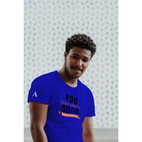 "You  can't put a good man down"という前向きなインスピレーションを与えるメッセージが映えます。95%コットン+5%スパンデックス、優しい手ざわりの通気性の良い良質なTシャツです。・素材：95%コットン+5%ス...